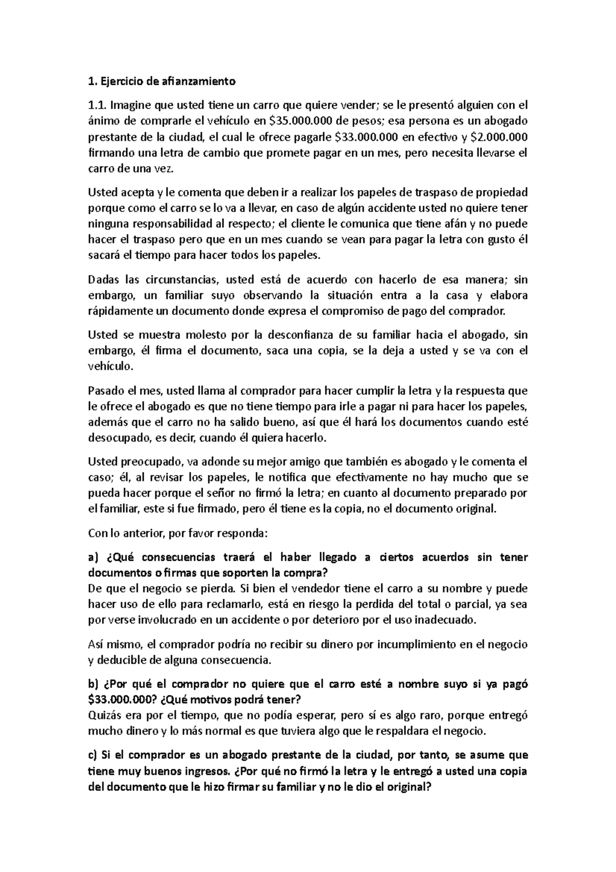 Ensayo solución de caso GA5 210301097 ATA2 EV01 - 1. Ejercicio de ...