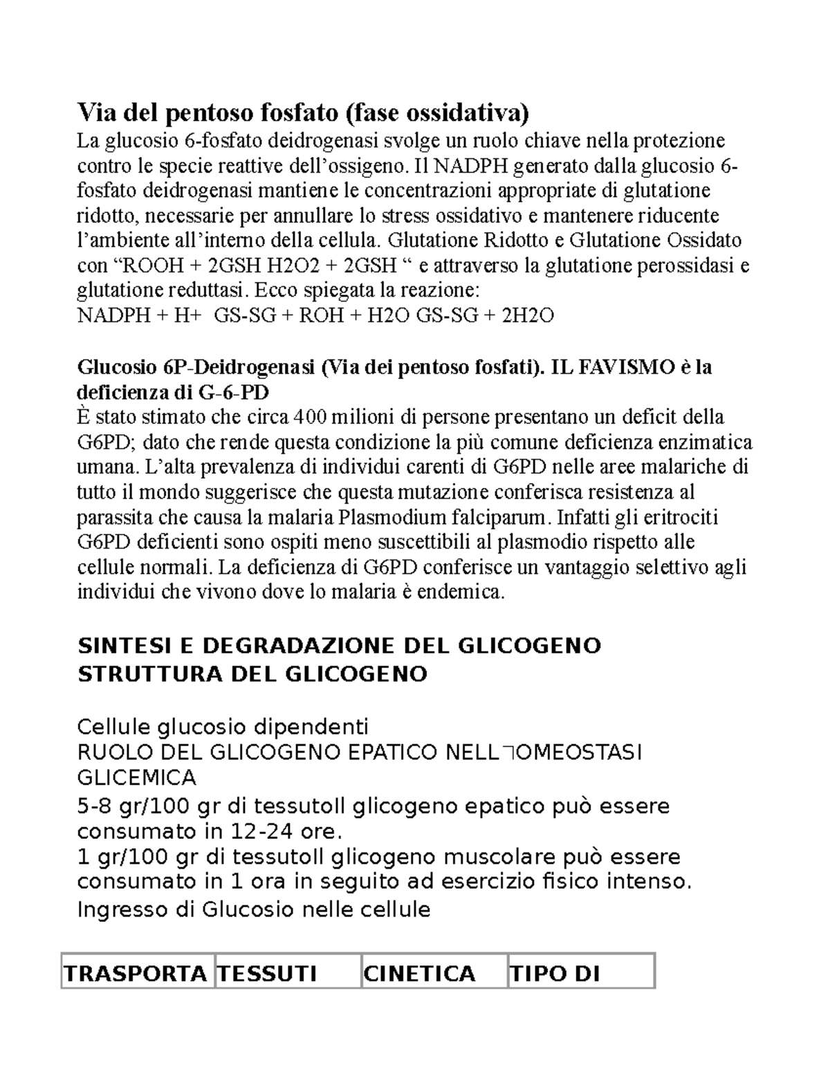 Via dei pentoso fosfati (relazione sugli enzimi coinvolti - Via del ...