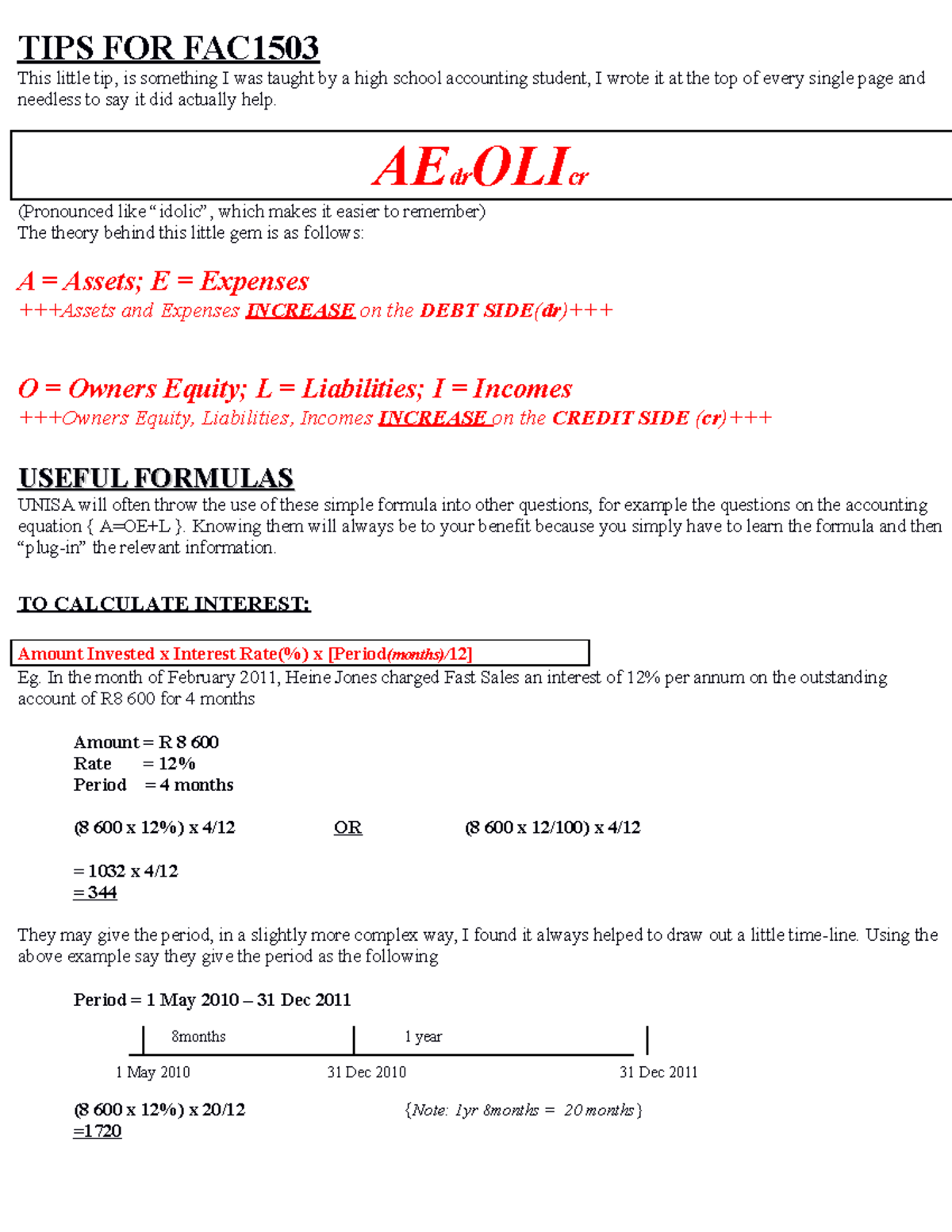 Tips for fac - Tips for Fac - TIPS FOR FAC This little tip, is ...