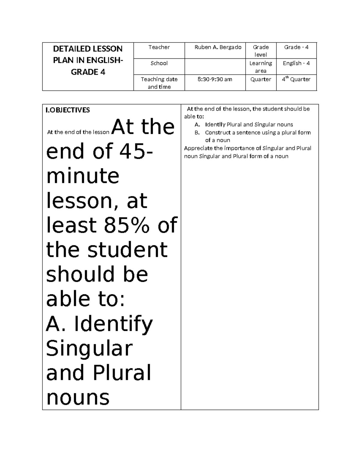 DLP ACT - i need a more reliable sources - DETAILED LESSON PLAN IN ...