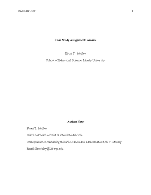 SAM CASE Study Assignment - SAM CASE STUDY ASSIGNMENT Brunilda Meers ...