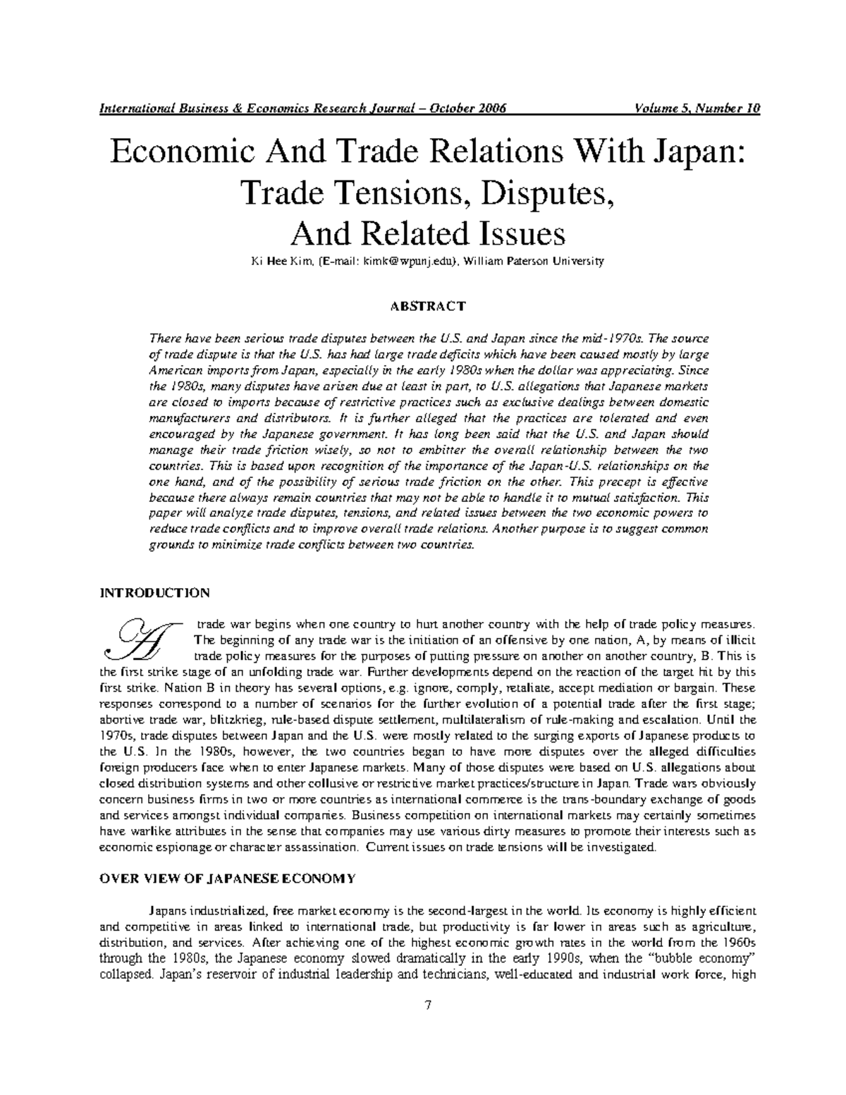Economic And Trade Relations With Japan Trade Tens - Economic And Trade ...