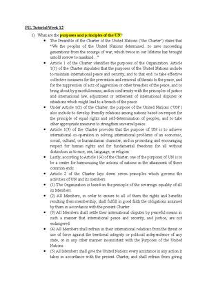 PIL Tutorial Week 10 - informative - PIL Tutorial Week 10 What are the Int’l minimum standards ...