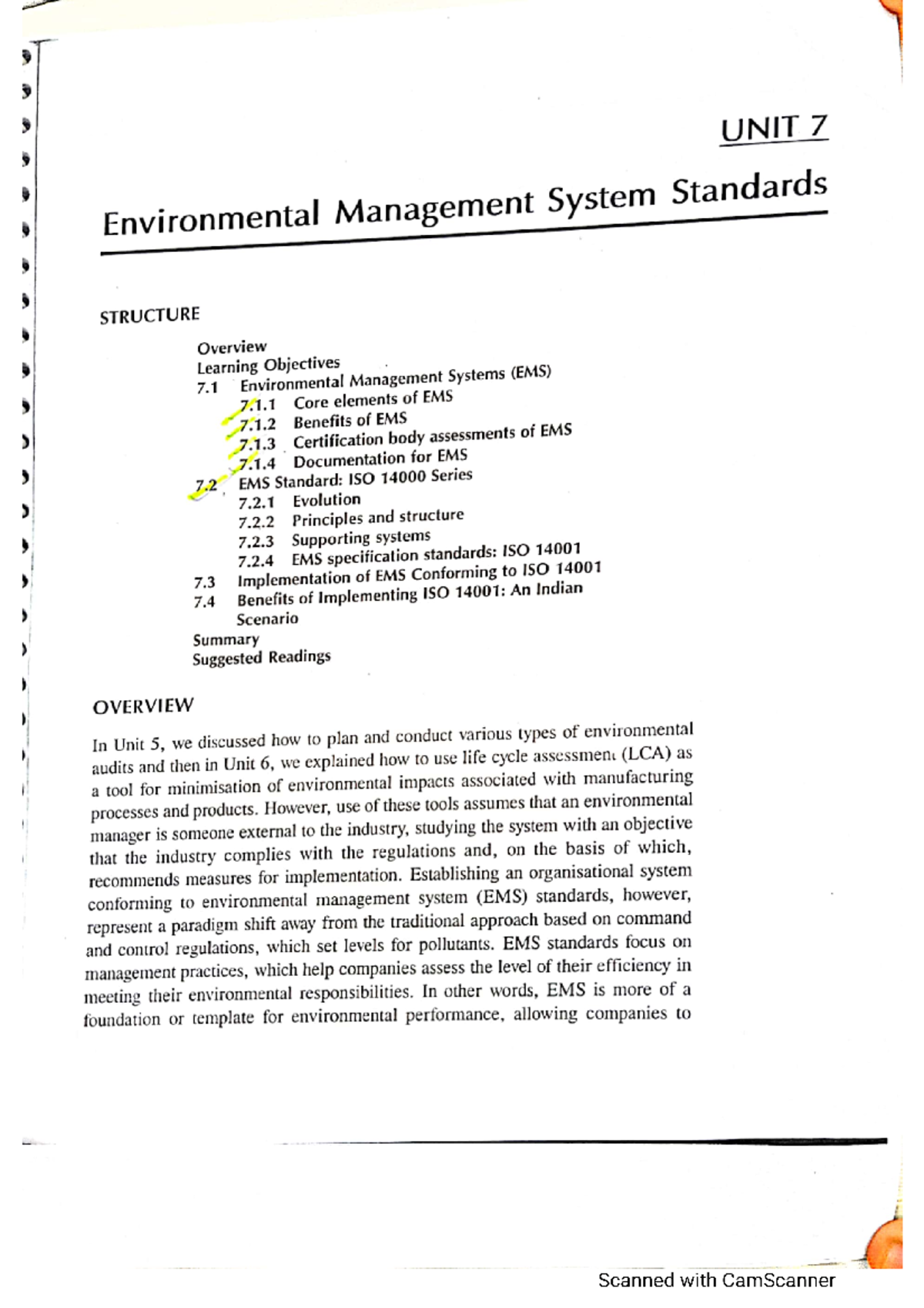 Unit-2 - Environmental Management - Computer Science - Studocu