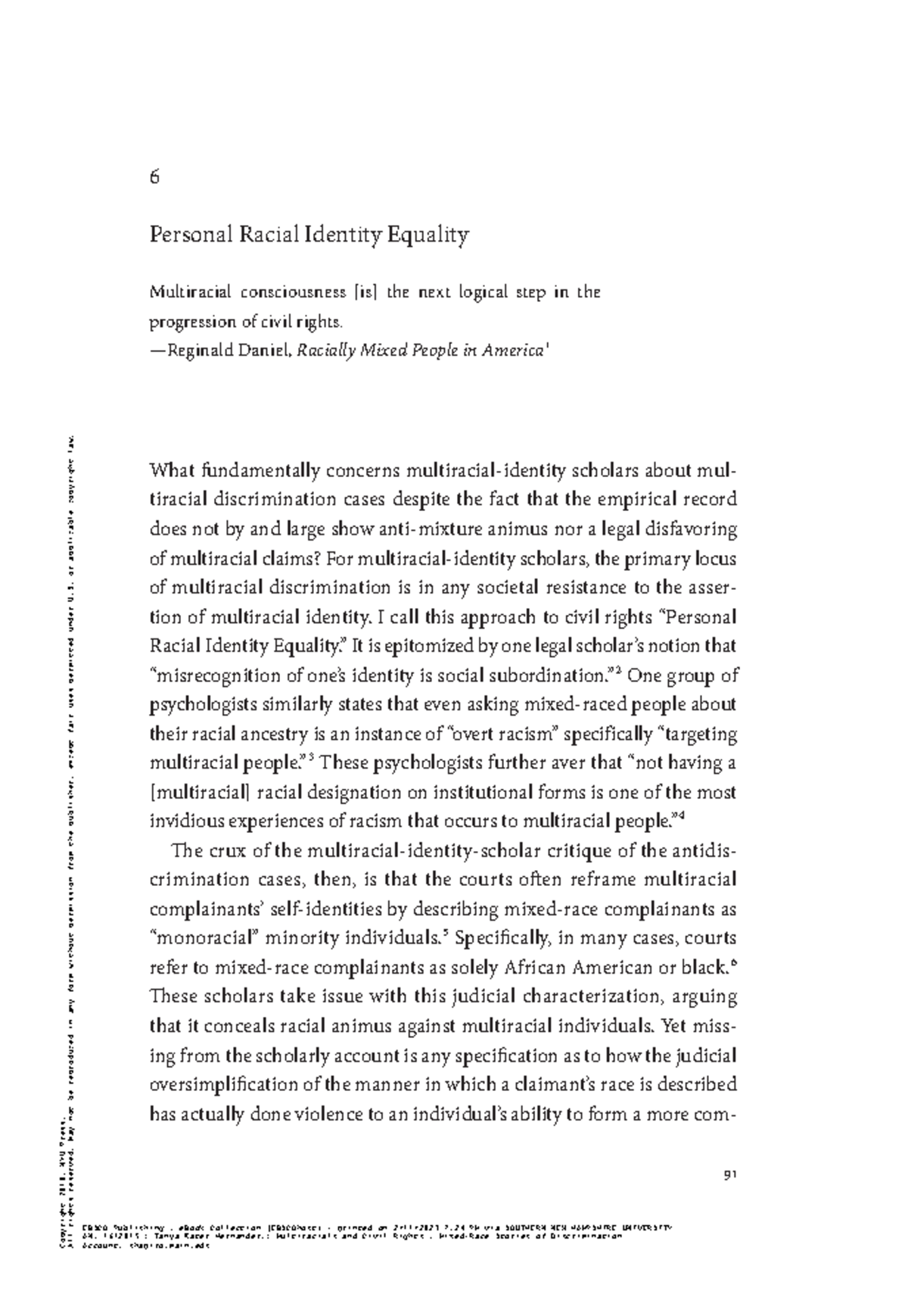 Personal Racial Identi Multiracials And Civil R - 6 Personal Racial ...