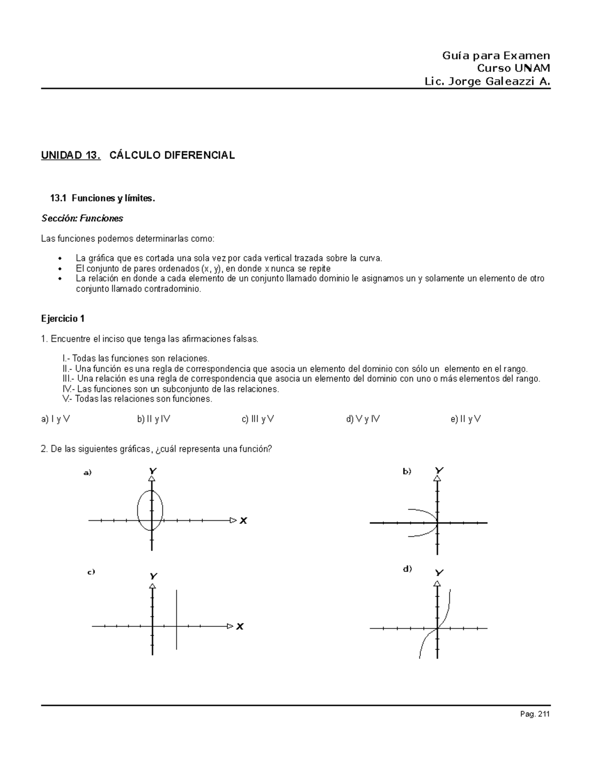 Guía UNAM 7c - Matematicas. Guía UNAM 7c - Matematicas - Curso UNAM Lic ...