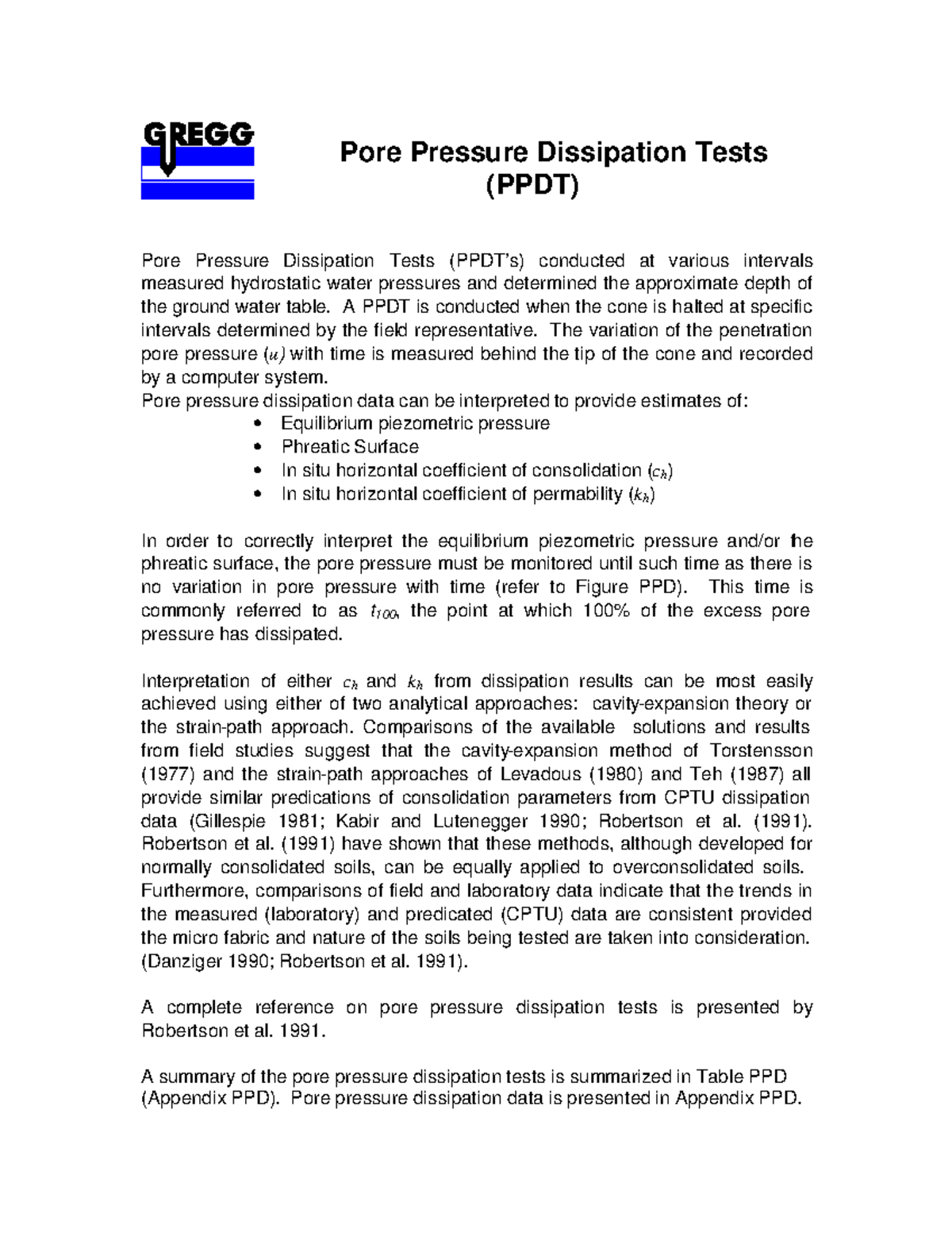 #21 Pore Pressure Dissipation Testing During CPT - Pore Pressure ...