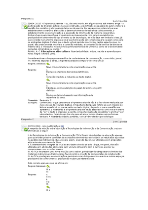 Revisar sistema operacional Questionário Unidade II - Revisar envio do ...