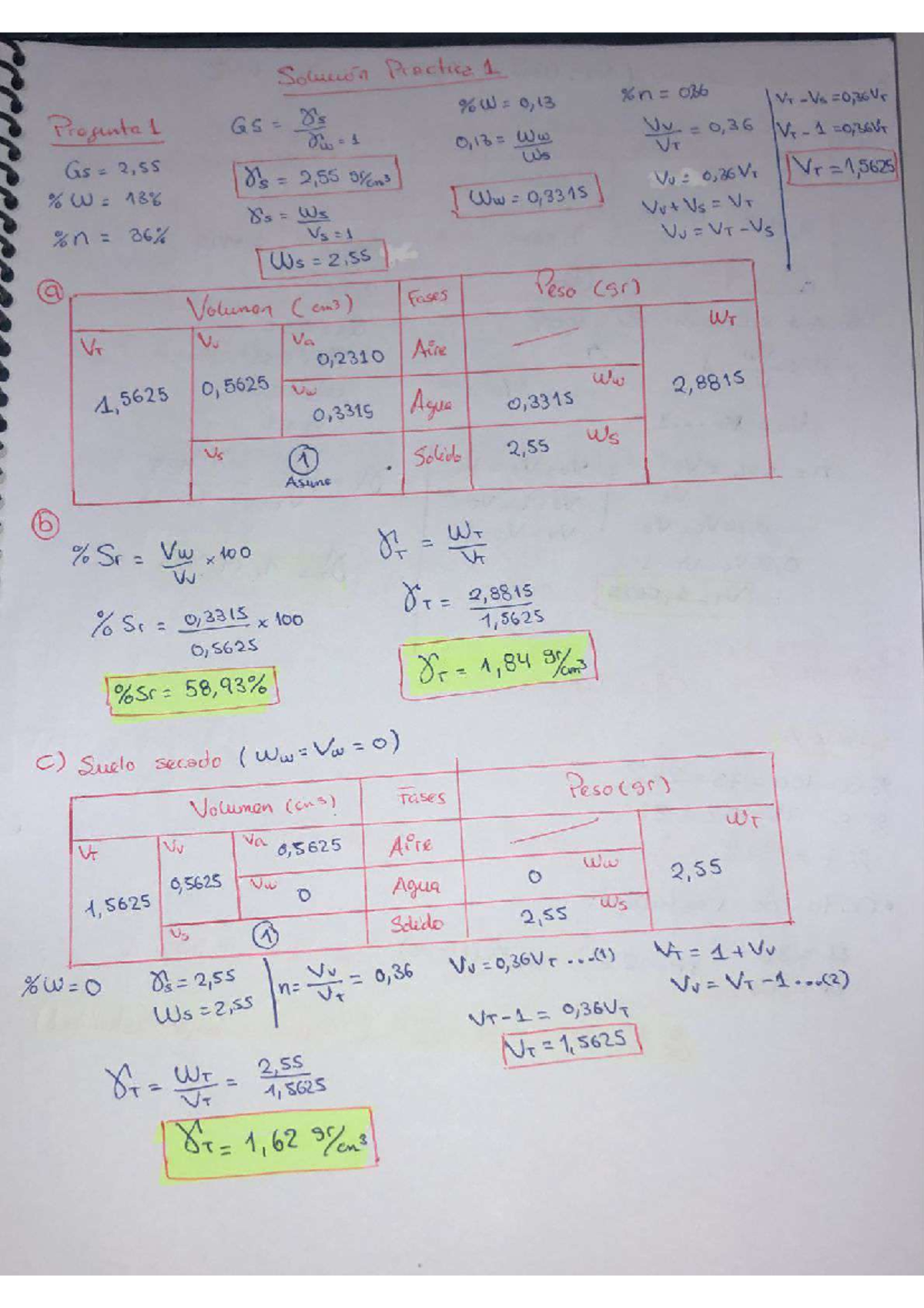 PC1-2024 1 - PC1 solución - Solumin Practica 1 %W= 0,13 %n = 036 Vr ...