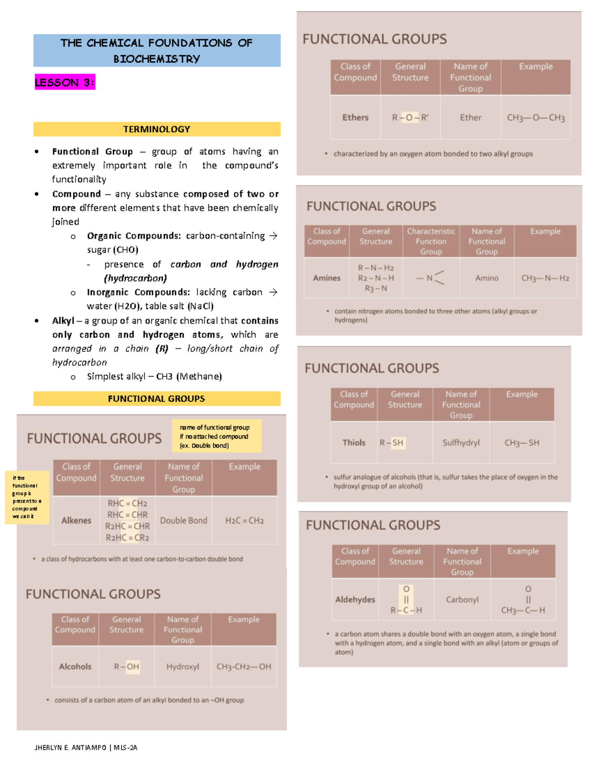 Lesson 3-THE Chemical Foundations OF Biochemistry - THE CHEMICAL ...