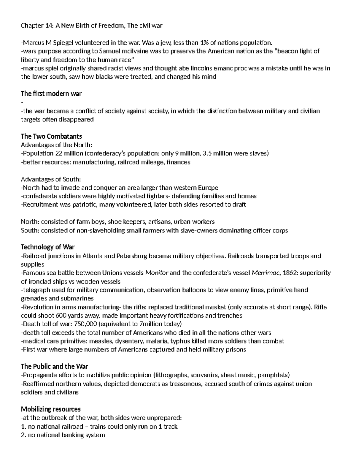 Chapter 14 - eric foner give me liberty - Chapter 14: A New Birth of ...