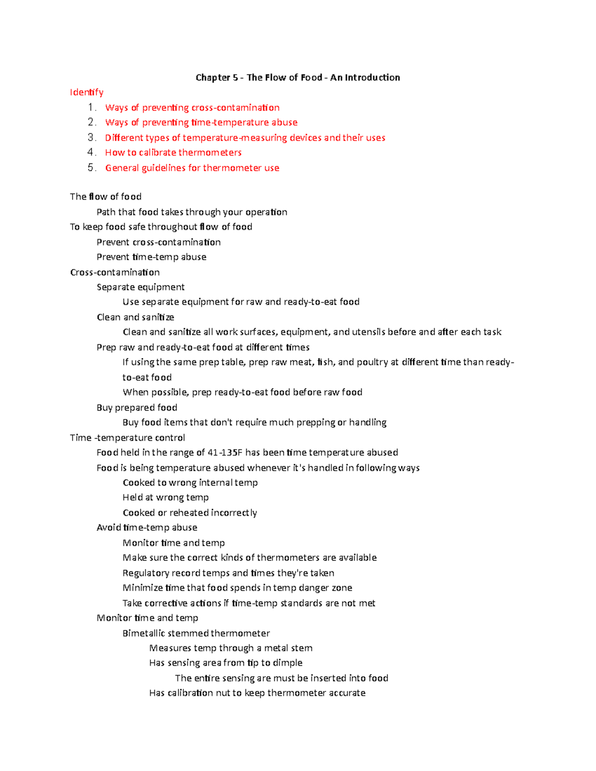 Chapter 5 - The Flow of Food - An Introduction - Chapter 5 - The Flow ...