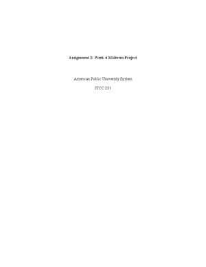 Itcc231 week 2 Assignment - Trung Tran ITCC For the technical paper, I ...