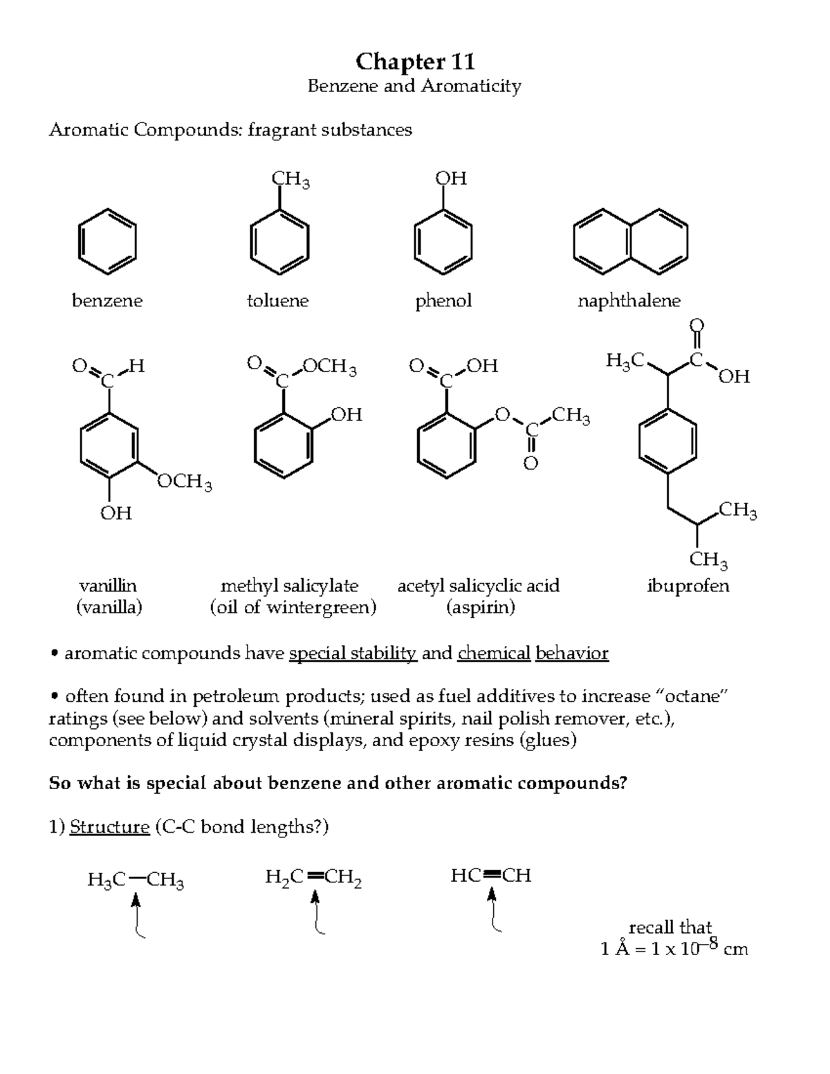 Summary Organic Chemistry - Benzene and aromaticity - Chapter 11 ...