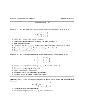 Complements algebre lineaire cours - M a t h é m a t iqu e s L y c é e ...