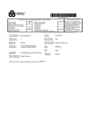 NWU - North-West University - Studocu