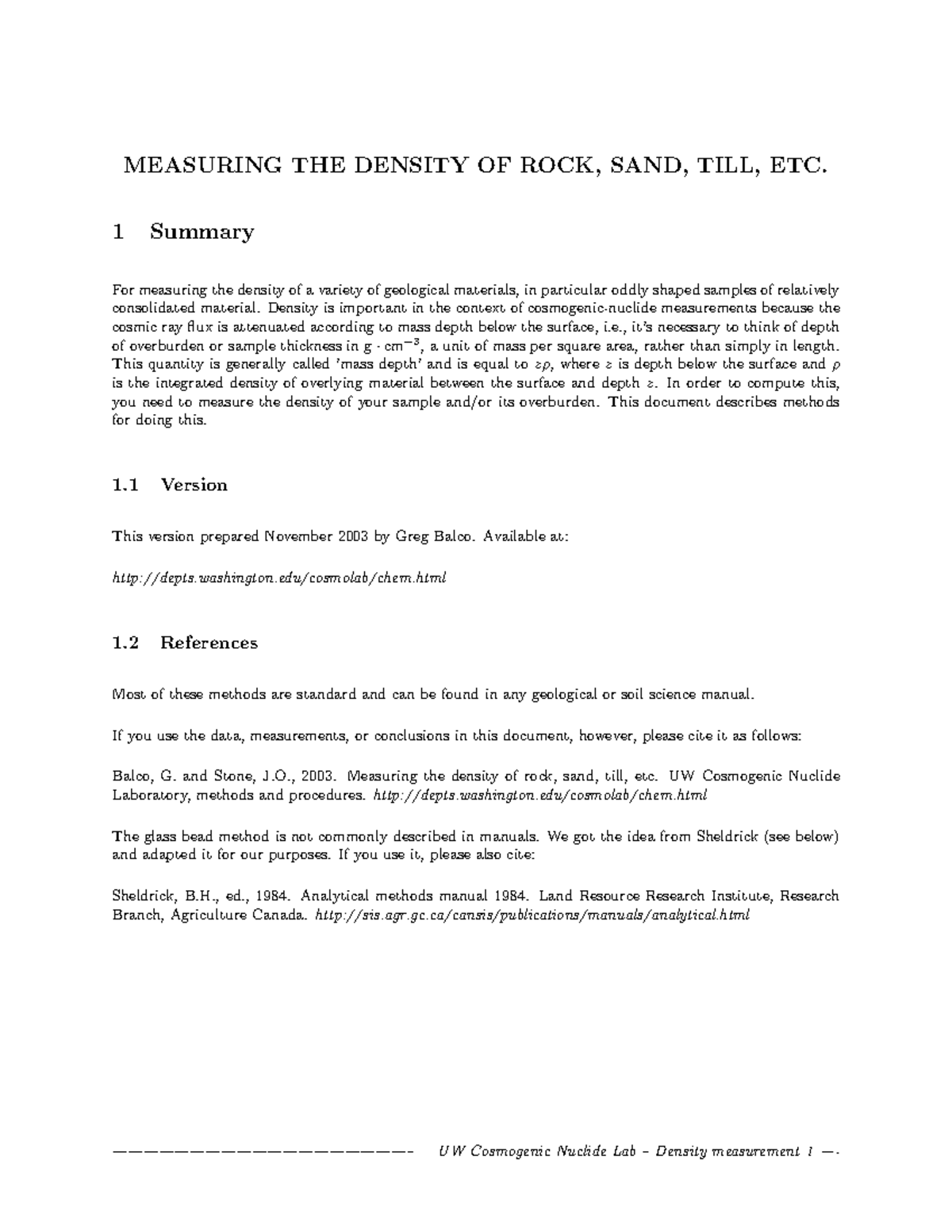 Density method - It's just a review material - MEASURING THE DENSITY OF ...