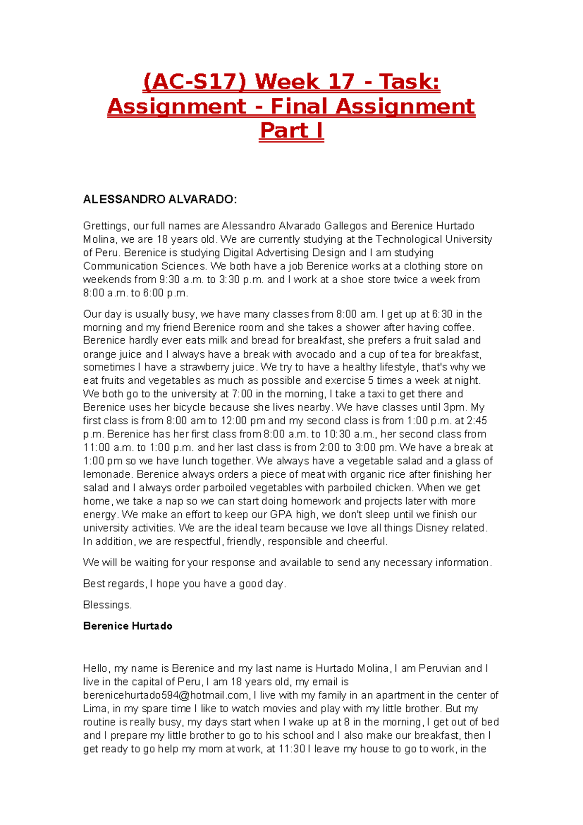 Actividad 17 - Tarea semana 17 - (AC-S17) Week 17 - Task: Assignment - Final Assignment Part I ...