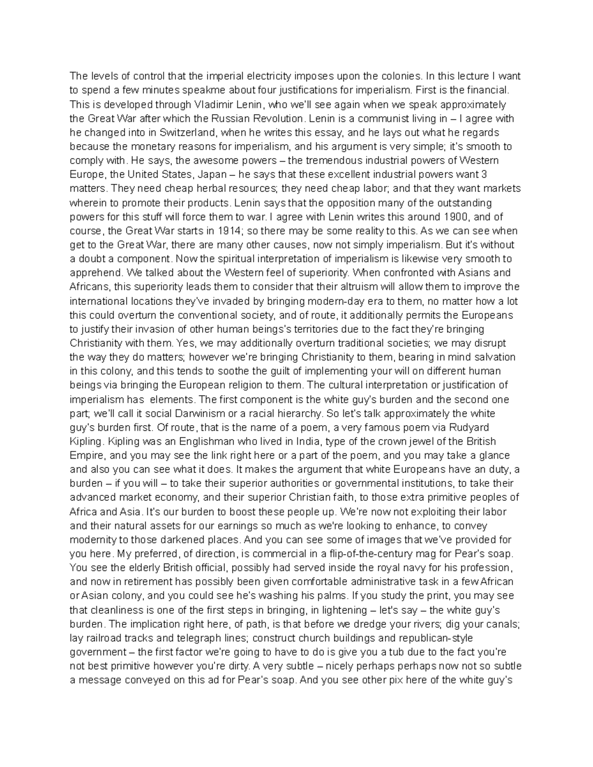 2312 - New Imperialism Part 2 - The levels of control that the imperial ...