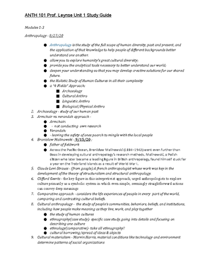 Anthropology midterm 2 review sheet - Chapter 6: Morton Fried- gave ...