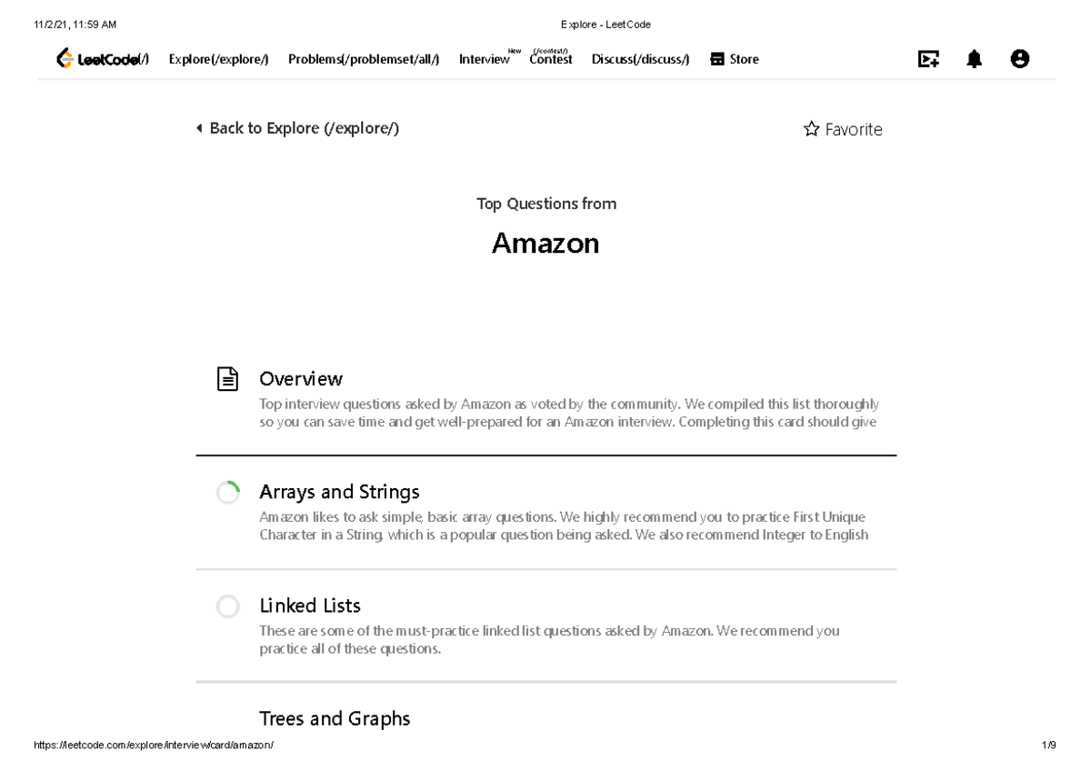 Amazon lc premium qsns - practice leetcode questions - (/) Explore(/explore/) - Studocu