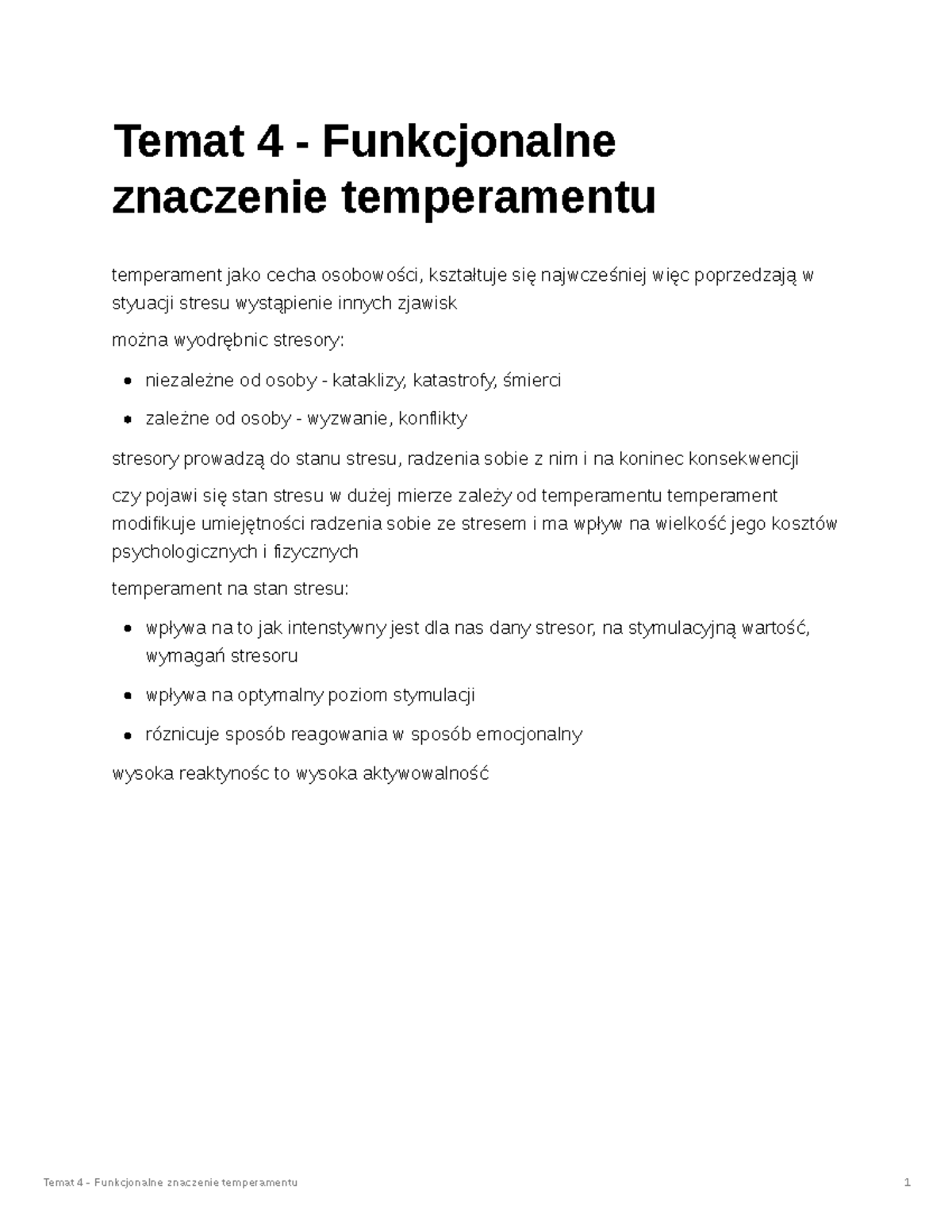 Temat 4 - Funkcjonalne znaczenie temperamentu 53d0fe3362634 a0c84c6110324 cda3dd - Temat 4 ...
