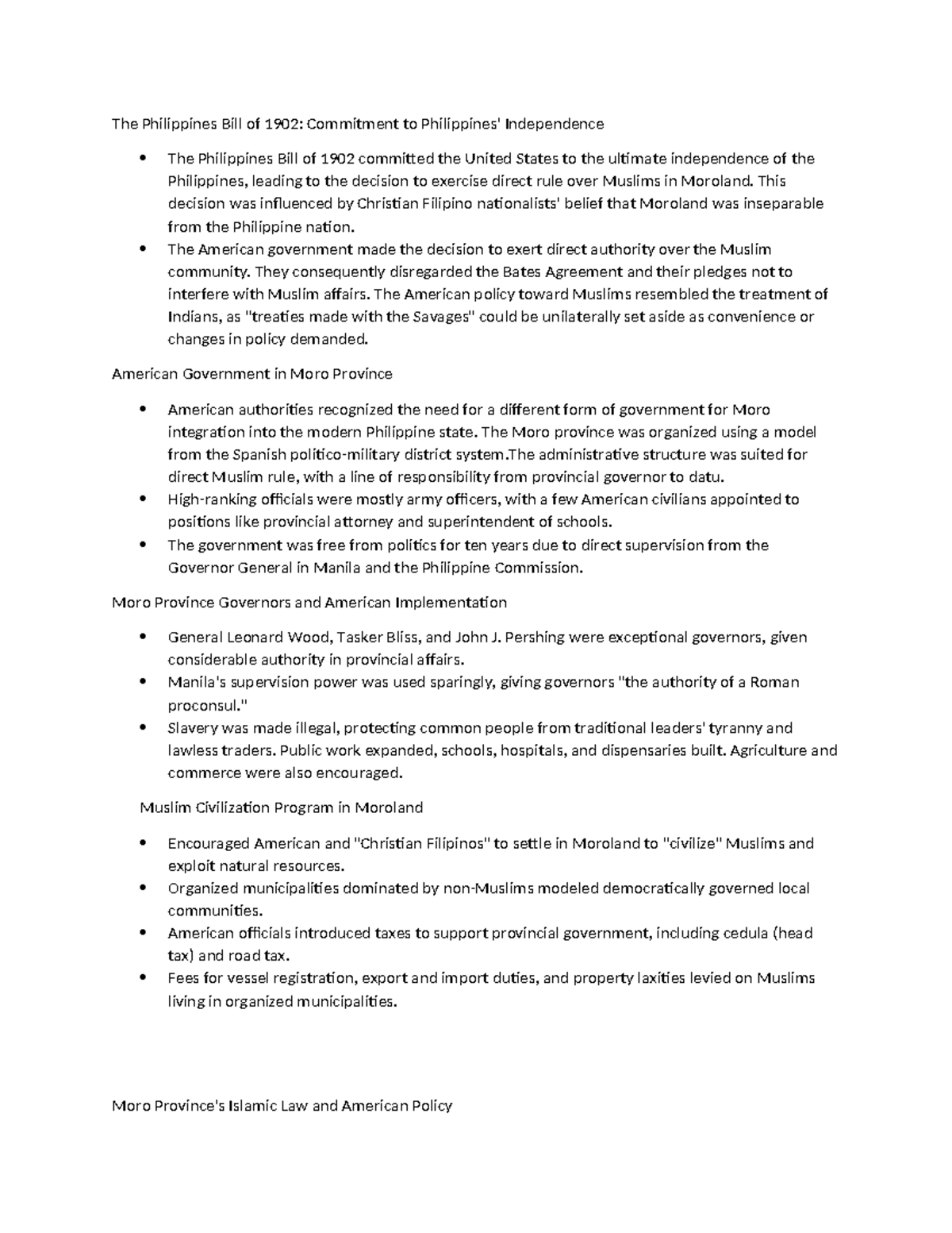 Minsuuuu - The Life of Jama Mapun - The Philippines Bill of 1902 ...