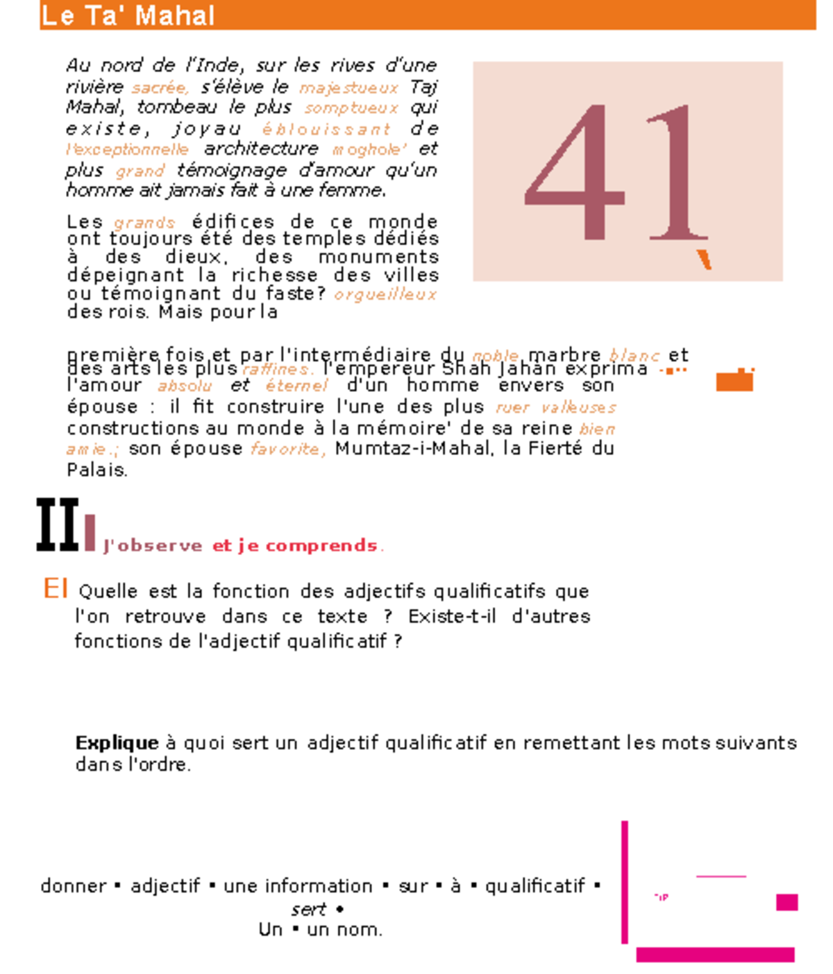 Capture - cour svt pour les élèves de 3ac - 41 6 "IP Le Ta' Mahal Au ...