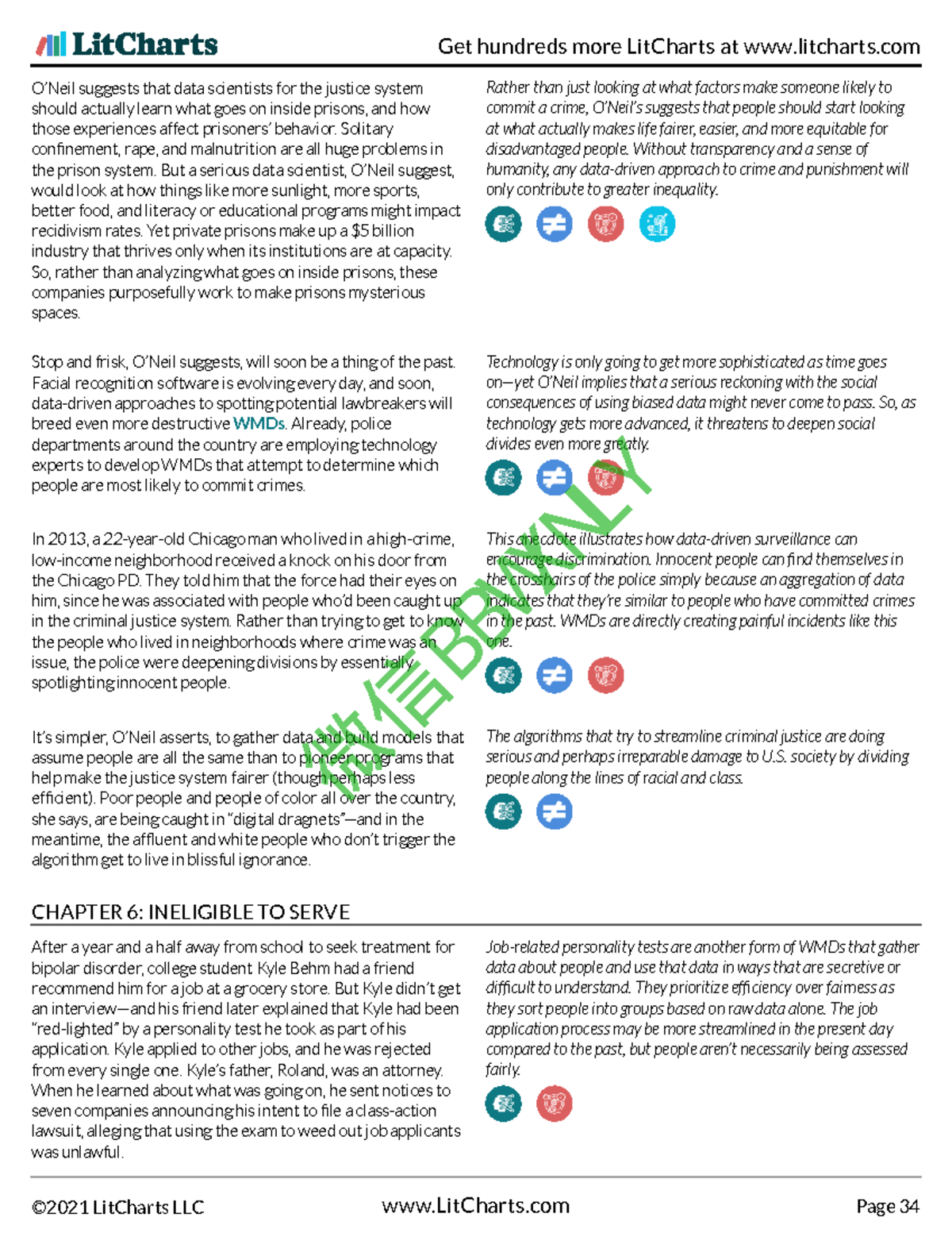Weapons-of-Math-Destruction-Lit Chart 34 - O’Neil suggests that data ...