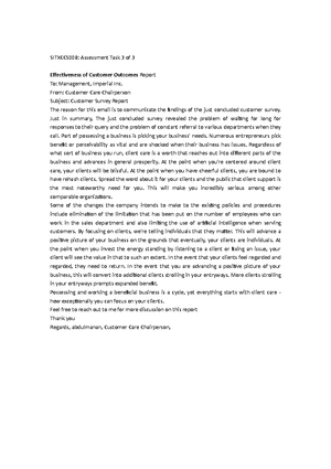 Blue Healer Spa survey - Assignment - Blue Healer Spa Catering customer ...