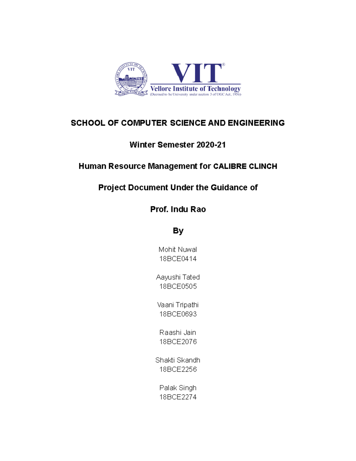 Group 10 HRM PR2 - dvf - SCHOOL OF COMPUTER SCIENCE AND ENGINEERING ...