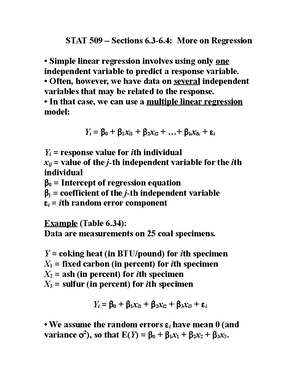 Stats formula Sheet - FORMULA SHEET 𝑥̅ = ∑ 𝑥 𝑖 𝑛 𝑖= 1 𝑛 s 2 = ∑ ( 𝑥 𝑖 − ...