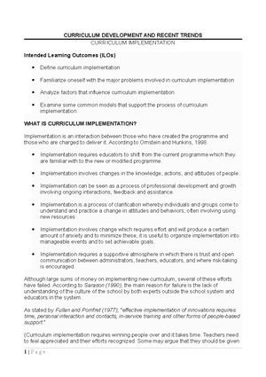 Sources of the Curriculum - SOURCES OF THE CURRICULUM The term ...