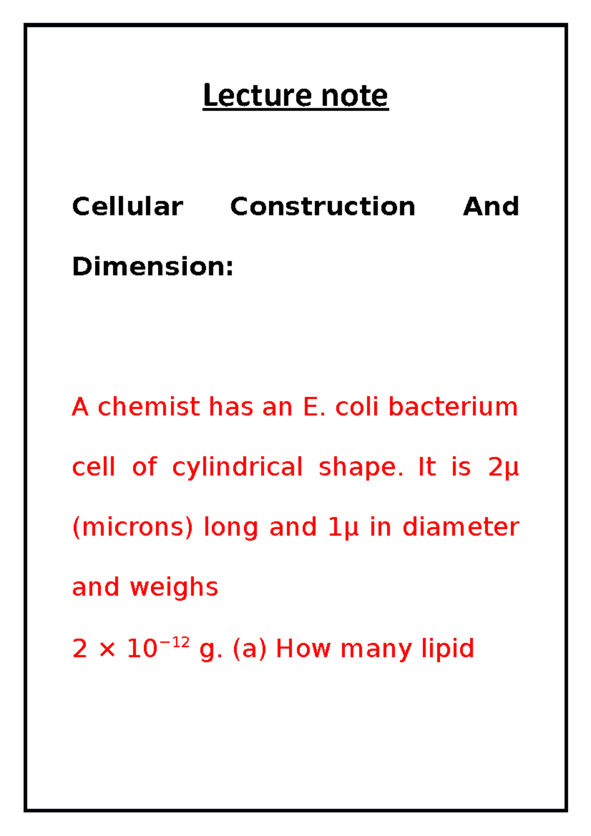 Lecture note of Cellular Construction And Dimension - Lecture note ...
