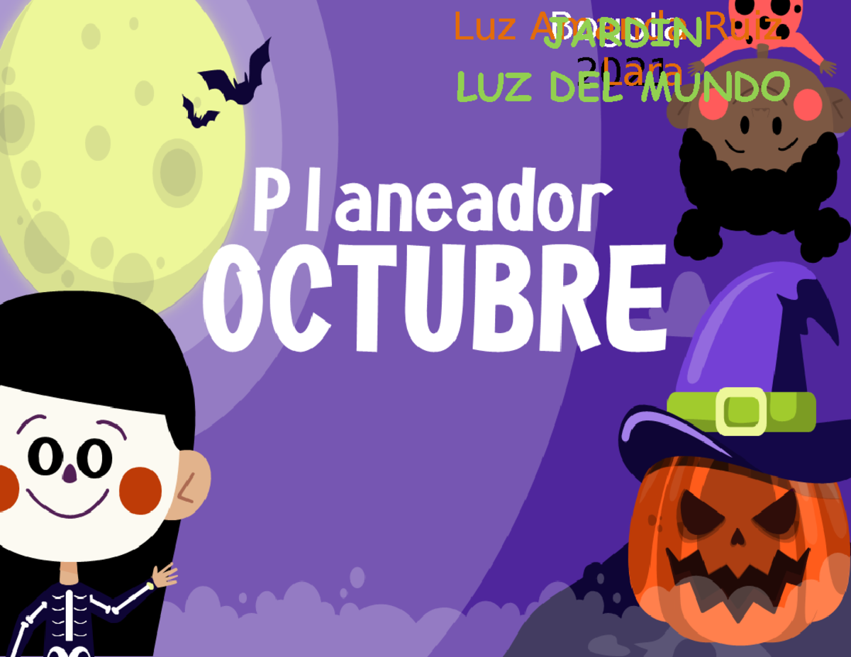 10. Planeador Tradicional Octubre 2021 Formato Diario - 2021 Luz Amanda ...