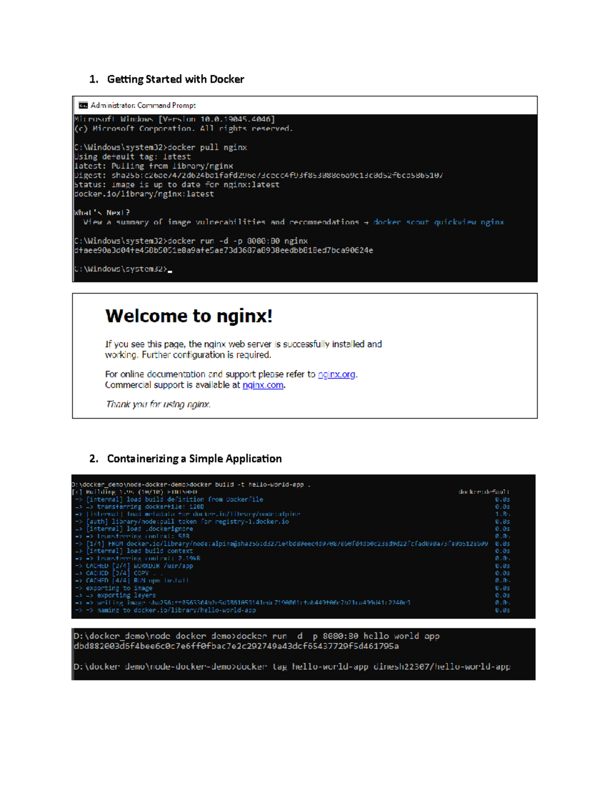 IT20653286 lab4 - Database Systems Administration - 1. Getting Started with Docker 2 ...