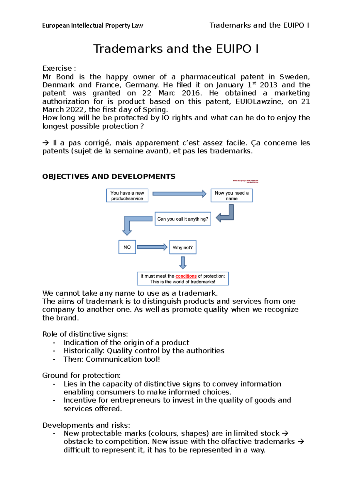 4. Trademarks and the EUIPO I - Trademarks and the EUIPO I Exercise ...