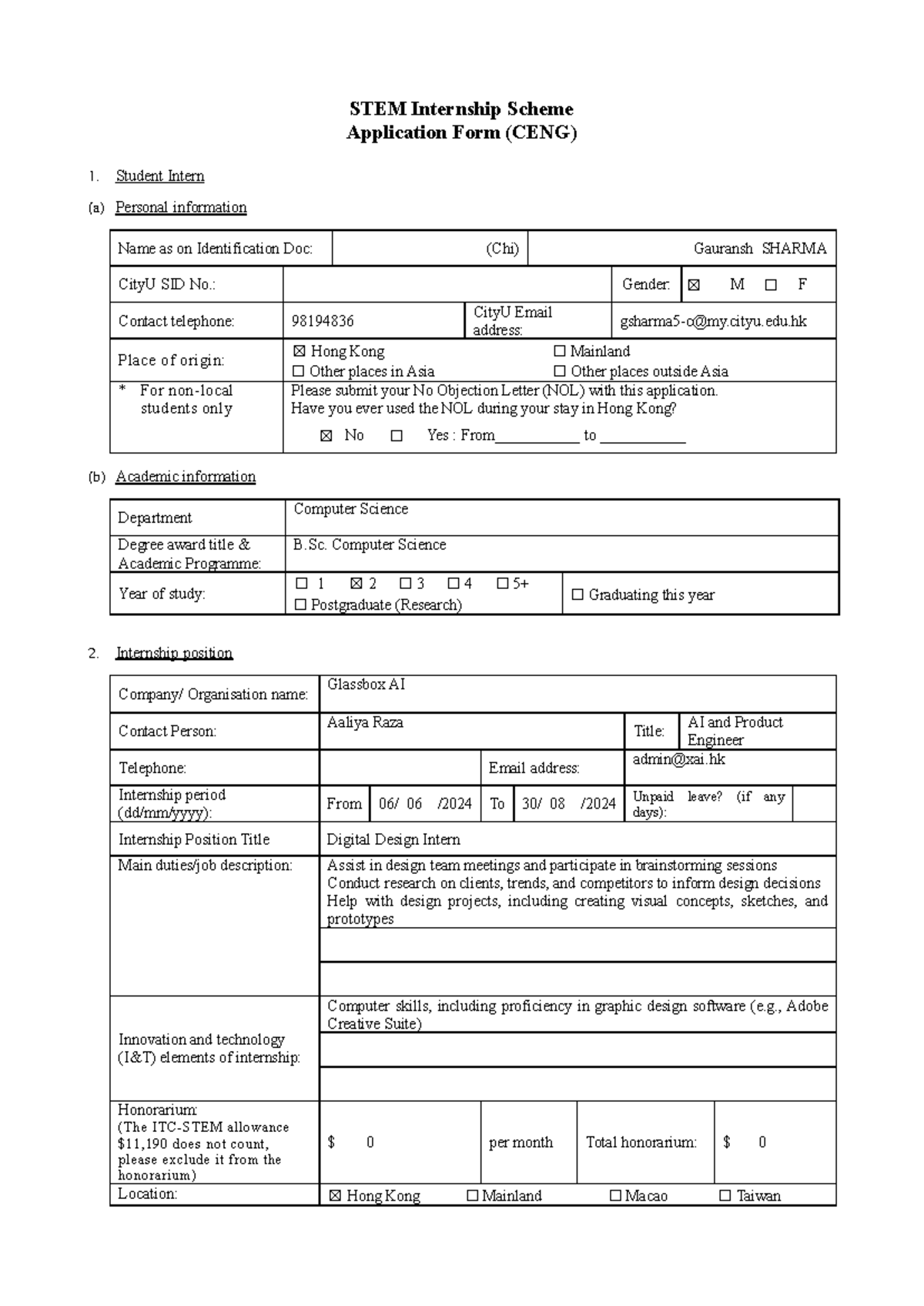 CENG Application-form - STEM Internship Scheme Application Form (CENG ...