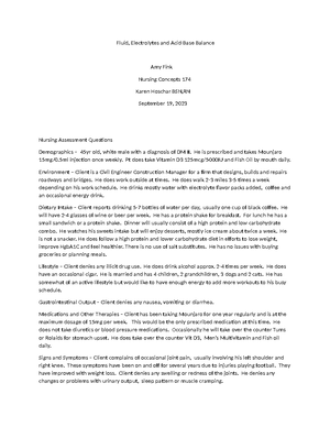 Acute Respiratory Distress Case Study - Amy Fink Nursing 244 ARDS Case ...