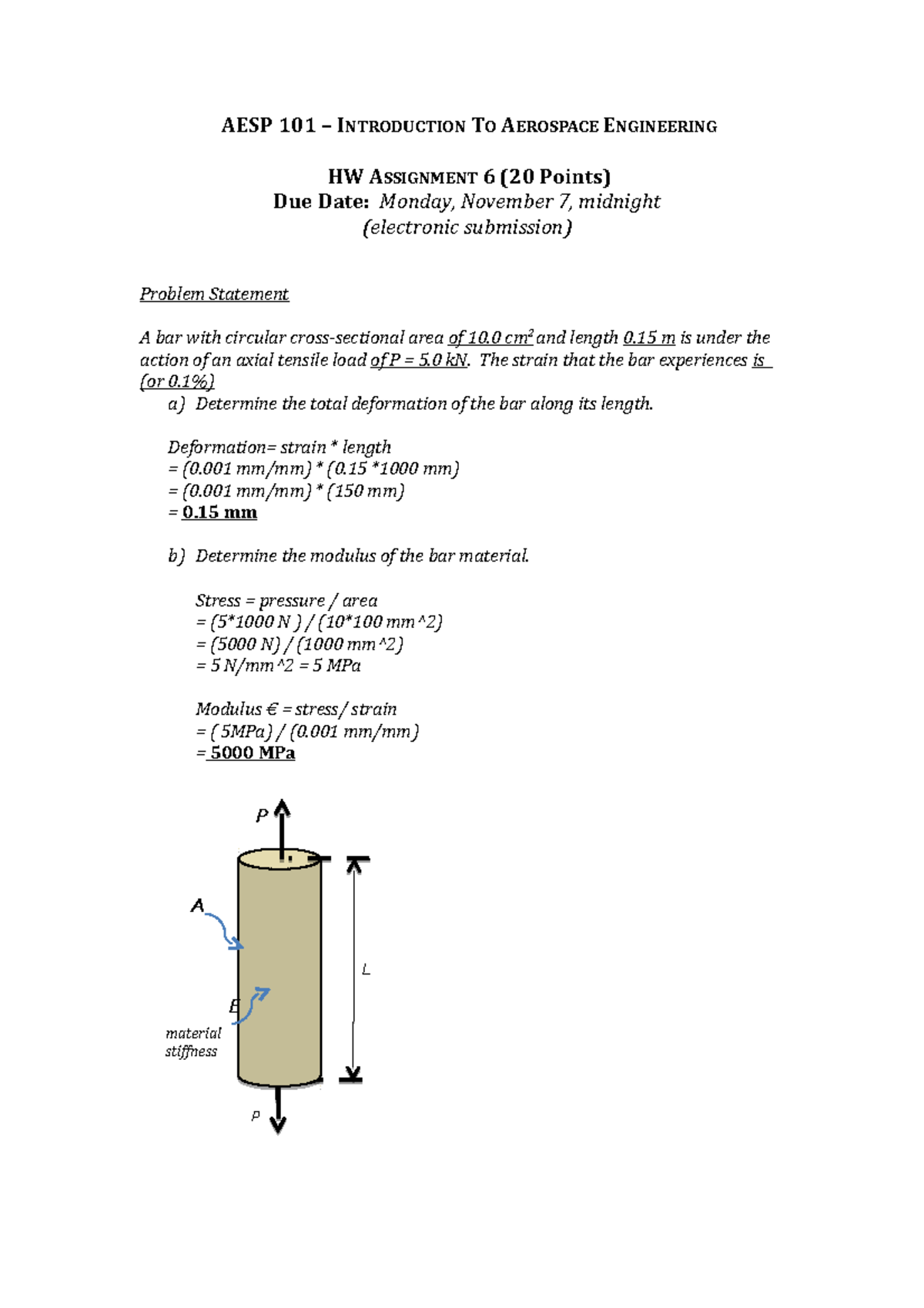 PHYS HW-06 2022 - AESP 101 – INTRODUCTION TO AEROSPACE ENGINEERING HW ...