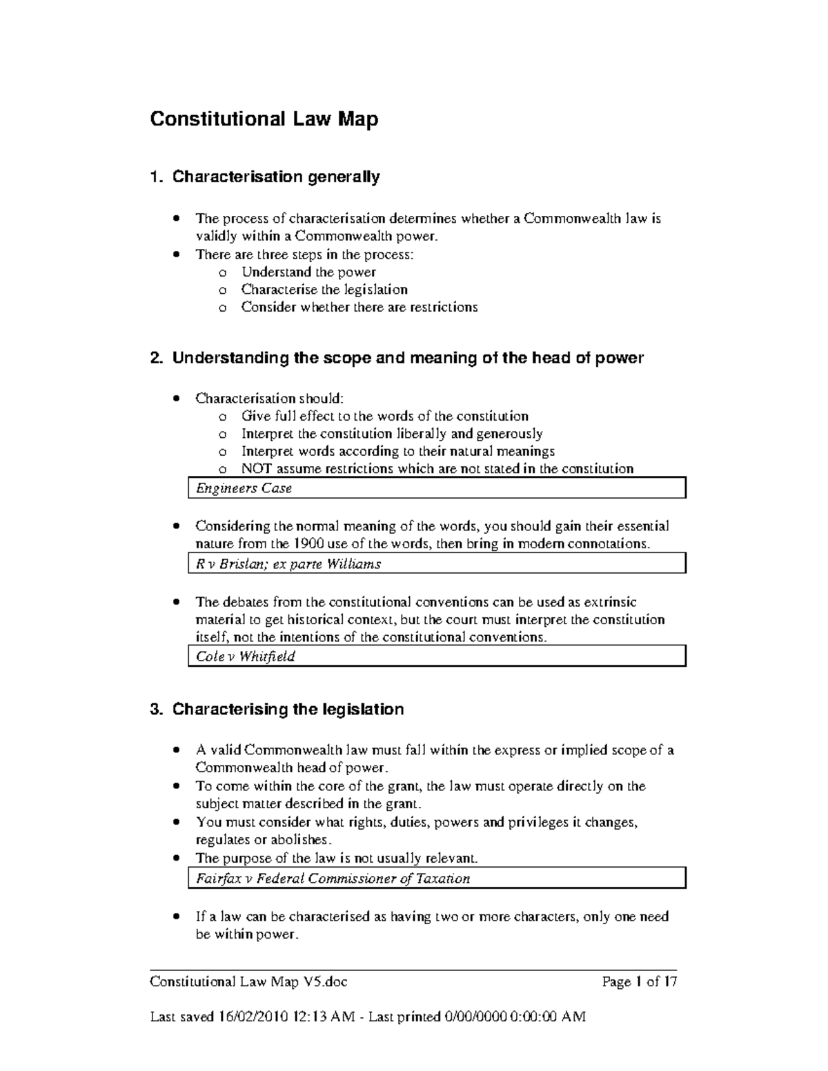 Constitutional Law Map V5