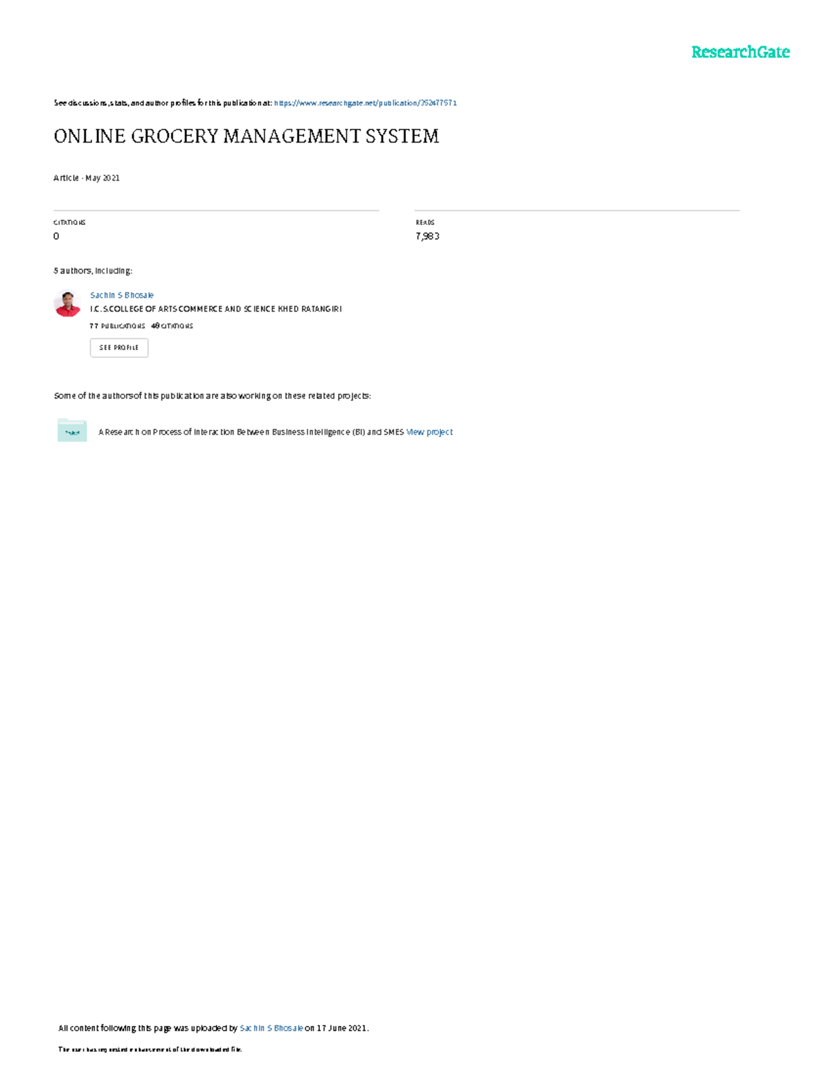 Mr - project report - See discussions, stats, and author profiles for ...