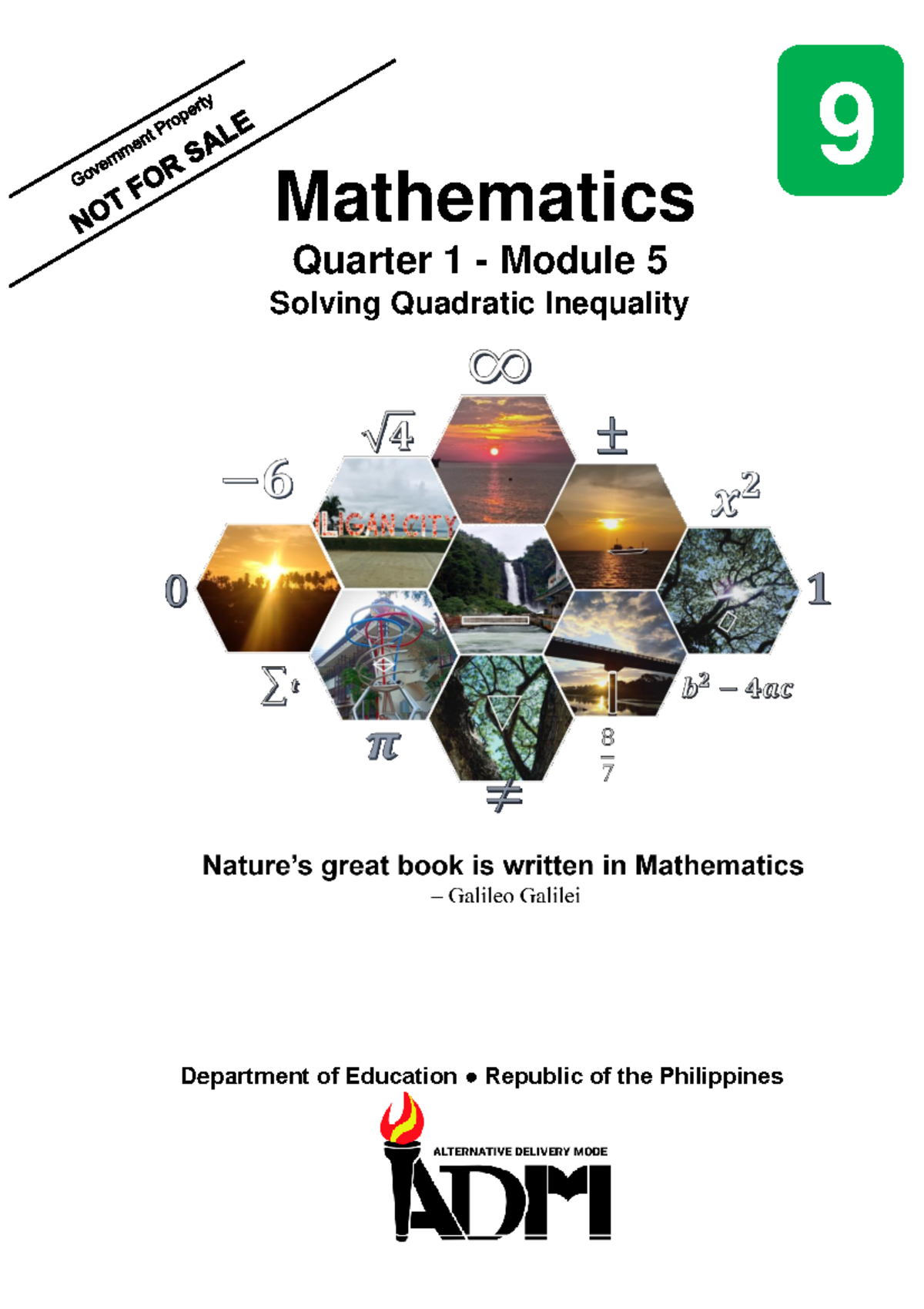 MAT9 Q1 W5 - Maria Mercedes - 9 Mathematics Quarter 1 - Module 5 ...