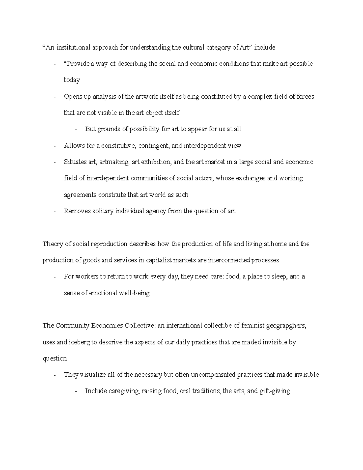 Art 153: Creative Problem Solving Making and Being Notes Part 4