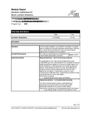 Harold Stevens Heart failure 1 - Module Report Achieved Intervention ...
