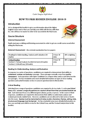 N5 English Model Paper - National 5 English Model Paper WITH ANSWERS ...