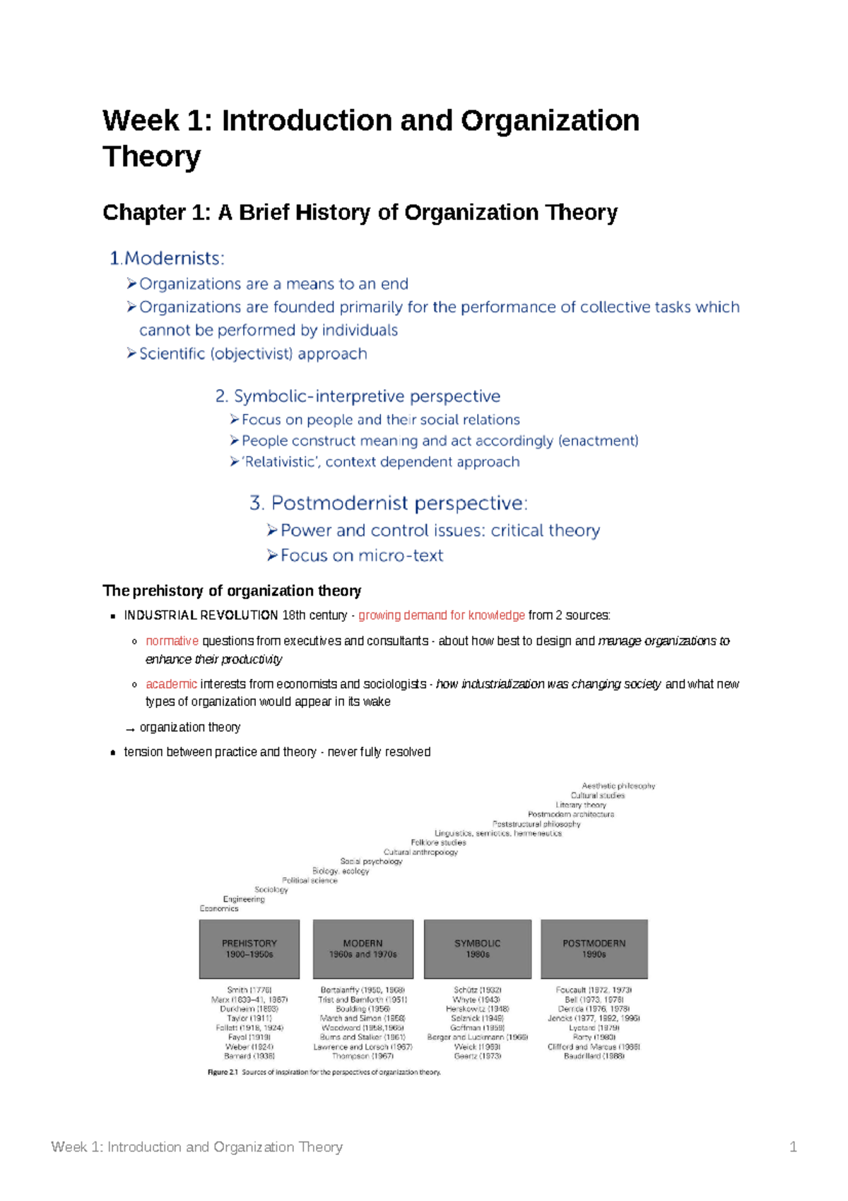 Week 1 Introduction and Organization Theory 6ada0743fb734335 a012be8f5cf860f9 - Week 1 ...