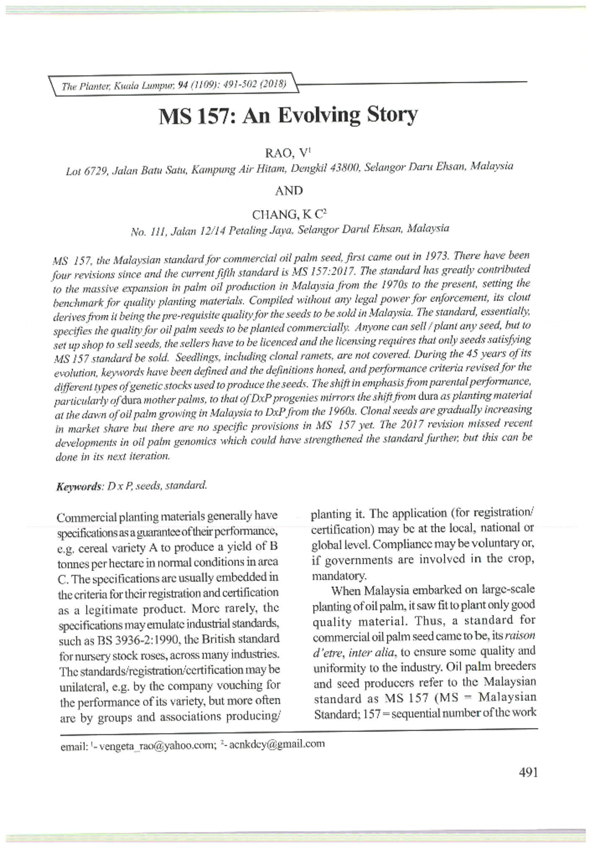 MS 157; An Evolving Story - Random Paper - UiTM - Studocu