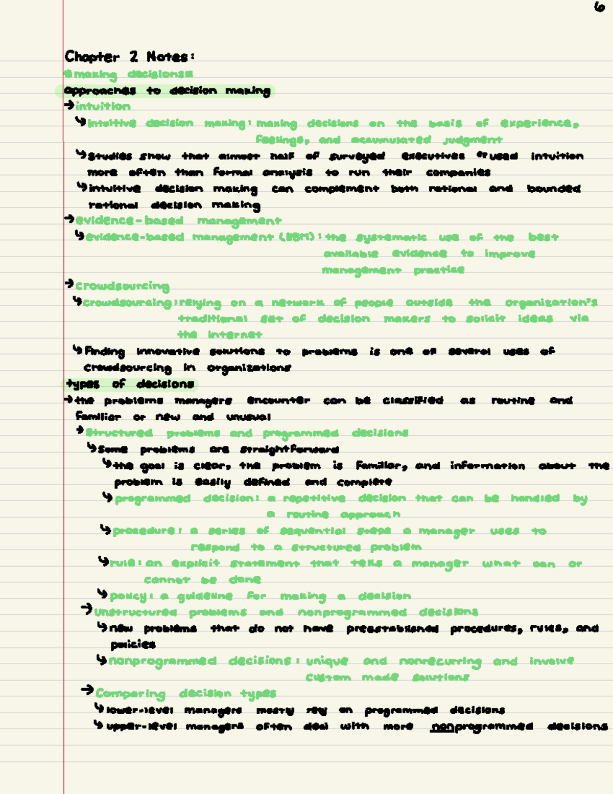 Introduction To Management Chapter 2 page 2 - ⑥ Chapter 2 Notes ...