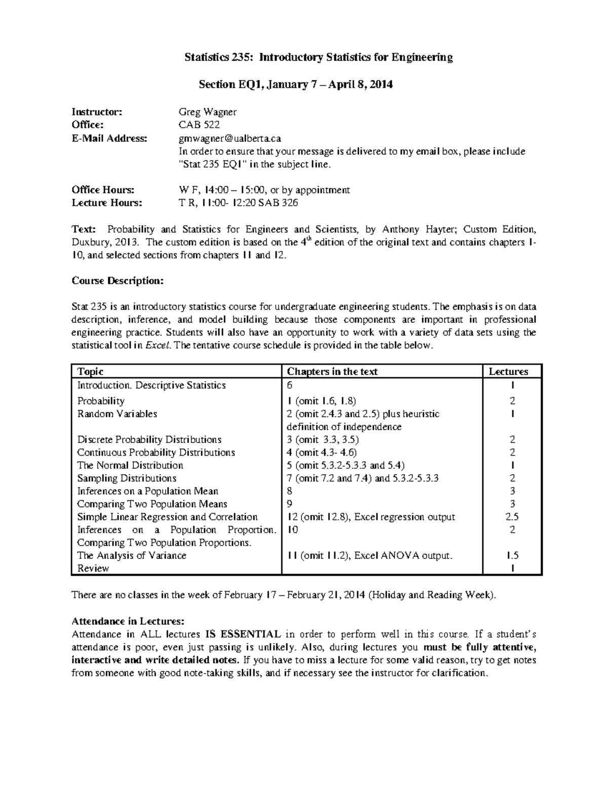 STAT-235-syllabus - Statistics 235: Introductory Statistics for ...